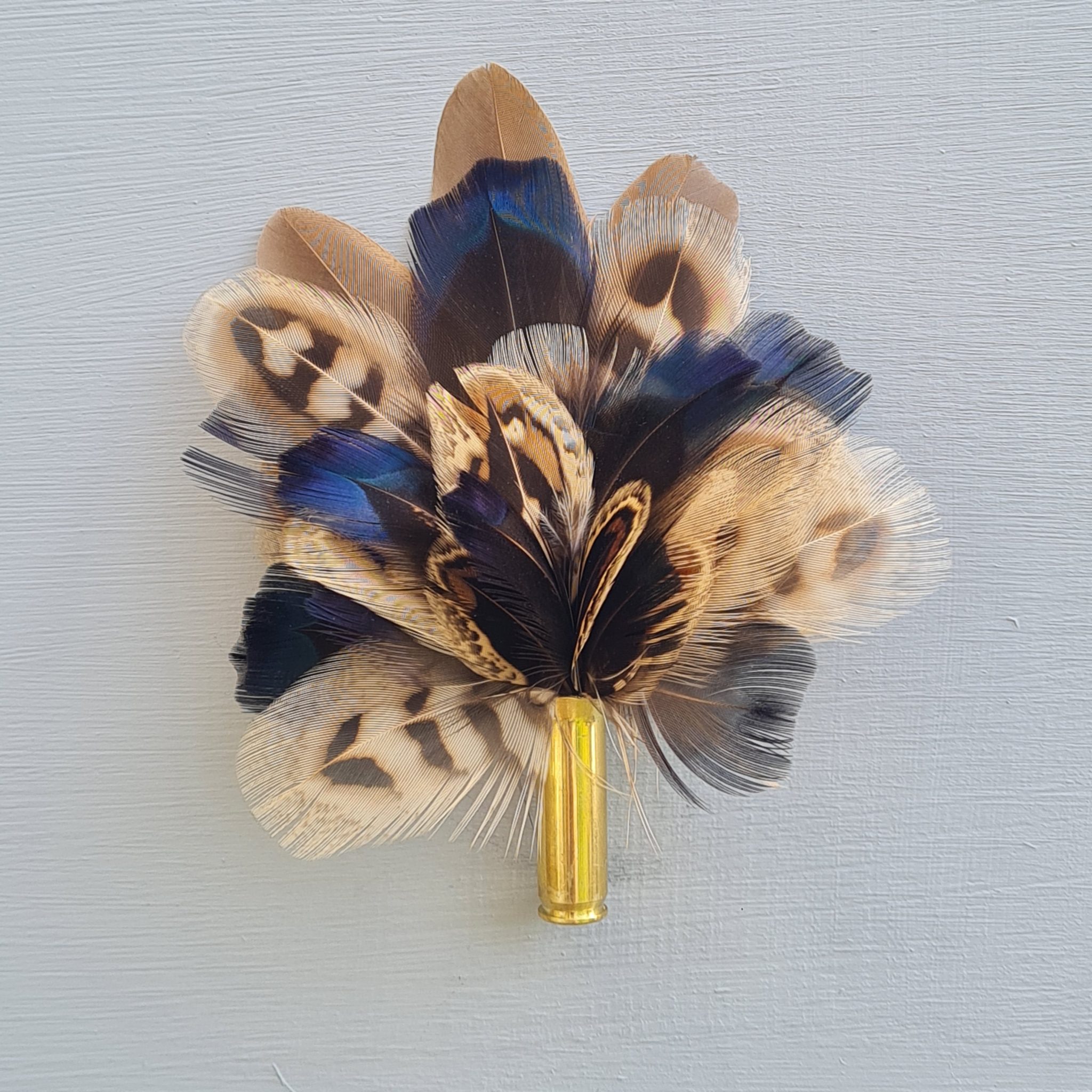 Melanistic Pheasant Feather Hat Pin / Lapel Pin / Brooch – Wendy Goode ...