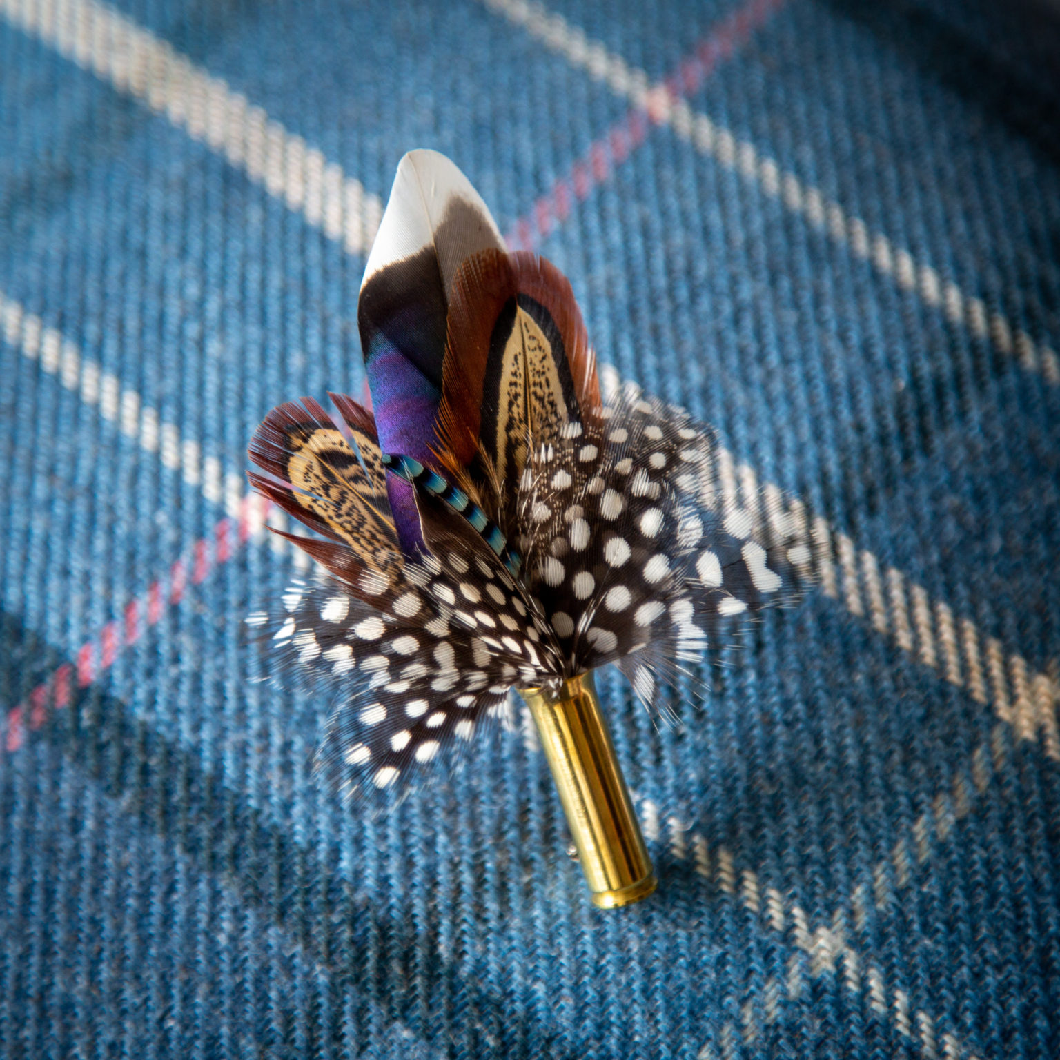 Wee Flourish – Mallard Wing Feather Hat Pin / Brooch / Lapel Pin ...
